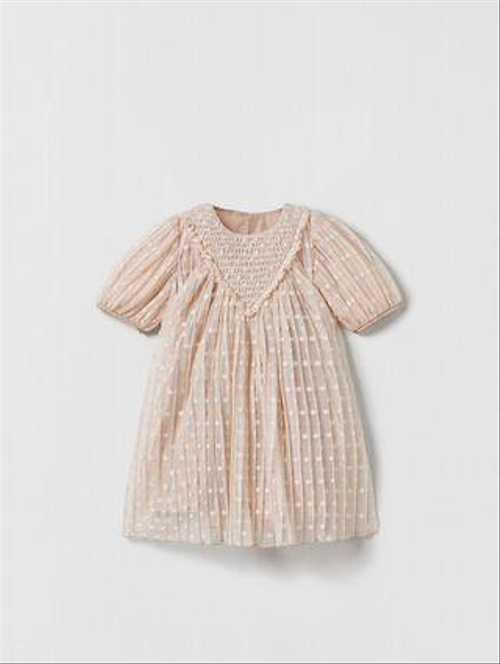 Платье нарядное zara для девочки 98 см новое