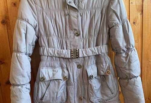Пуховик куртка/пальто женское серое зимнее 46