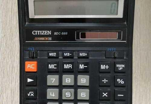 Калькулятор Citizen sdc-888