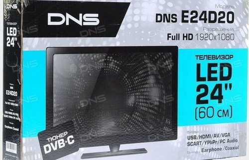 LED-телевизор DNS E24D20 черный