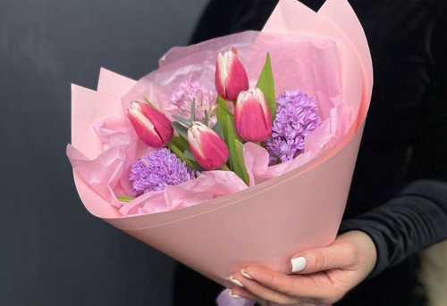 Букет тюльпанов доставка цветов