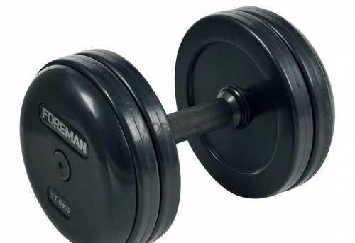 Гантели фиксир. обрезиненные в сборе foreman, 5 кг
