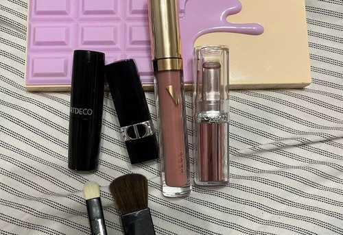 Набор косметики dior, loreal, revolution, chanel