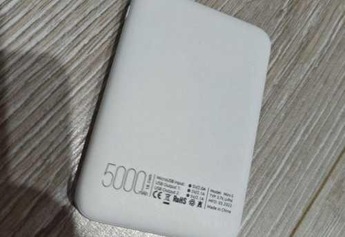 Power bank 5000 mini -5 новый 3 разьема