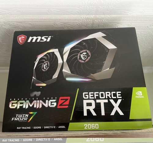 MSI GeForce RTX 2060 gaming Z 6gb, видеокарта