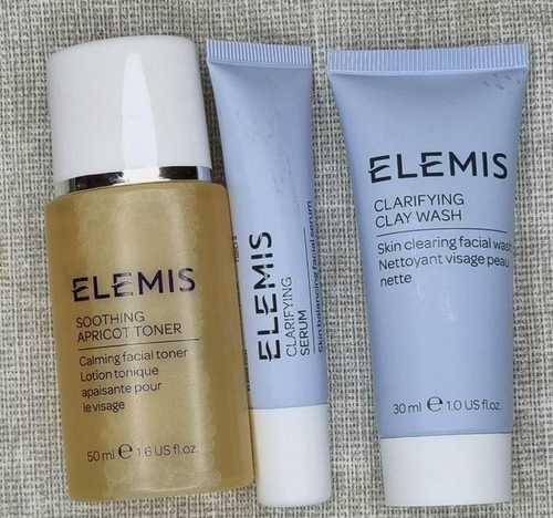 Elemis тоник, очищающий крем, сыворотка