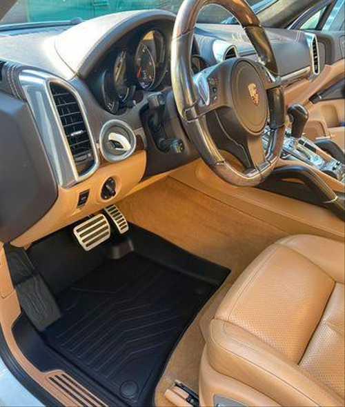 Коврики резиновые 3D LUX Porsche Cayenne 2010-2018