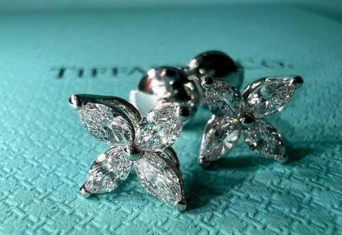 Серьги-пусеты Tiffany