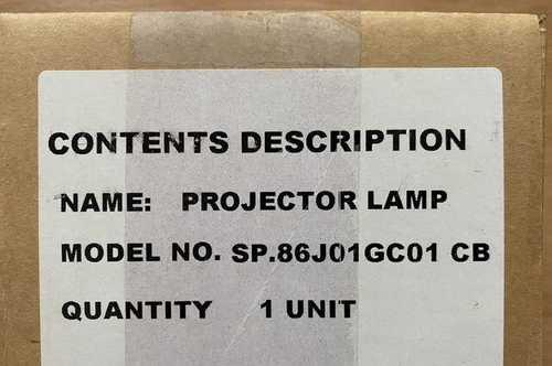 Лампа для проектора Acer SP.86J01GC01