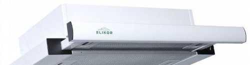 Вытяжка elikor Интегра 60П-400-в2л белый / белый