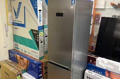 Холодильник с морозильником beko rcnk335e20vx