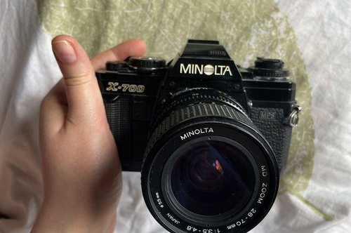 Minolta x-700 + md zoom 28-70mm 1:3.5 -4.8