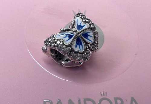 Украшение Шарм Pandora Blue Butterfly