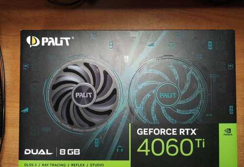 Новая видеокарта RTX 4060Ti 8GB Palit Dual