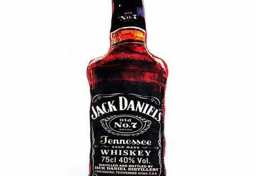 Новая подушка-бутылка 3D "jack daniels"