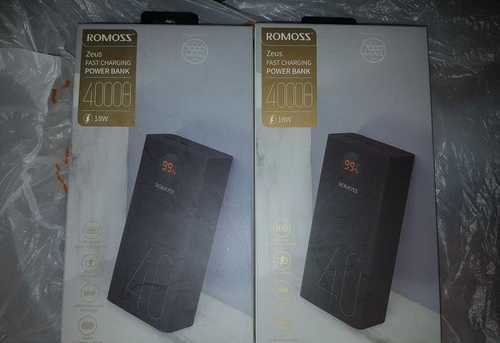 Romoss PEA40 40000 mAh новый внешний аккумулятор