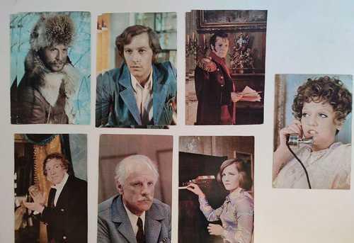 Цветные советские открытки с артистами, СССР