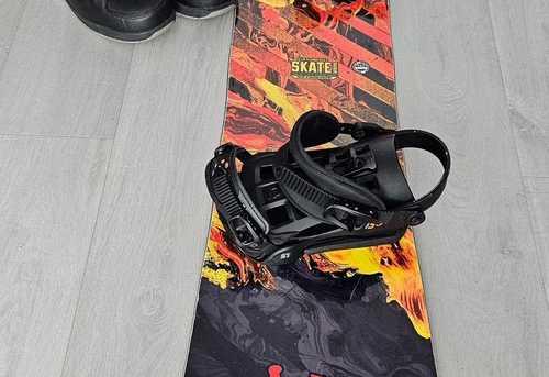 Сноуборд LibTech SkateBanana+крепы Union+боты Vans