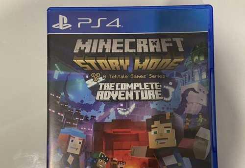 Диск ps4 minecraft story mode