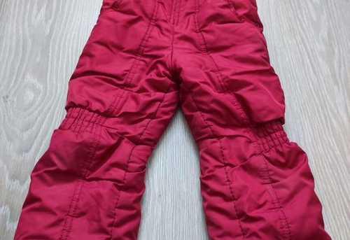Теплые зимние штаны на 6-8 лет для девочки