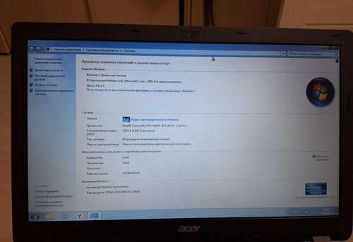 Ноутбук acer extensa 2508 ms2394