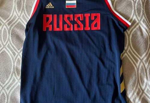 Adidas джерси сборная россии по баскетболу майка