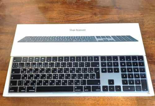 Клавиатура Apple magic keyboard 2 + цифры серый