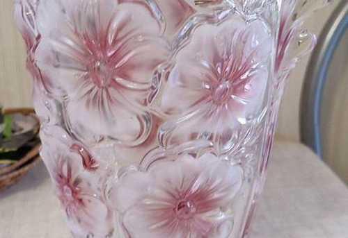 Ваза 24 см "Фловер" розовая Walter Glass Германия