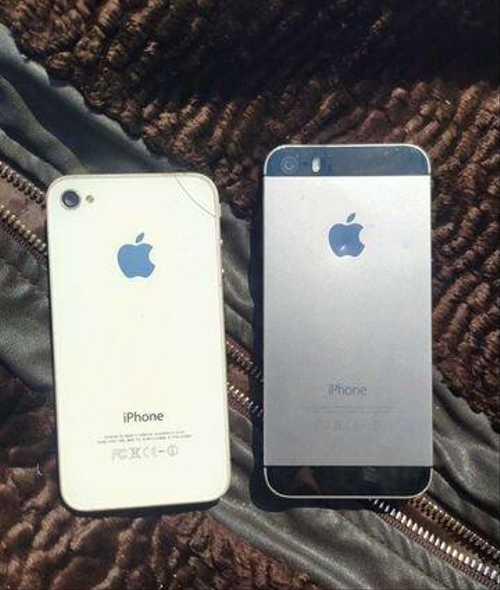 Телефон iPhone 4 и 5с на запчасти
