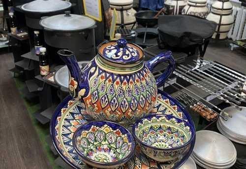 Чайный сервиз ручной работы, г. Риштан, Узбекистан