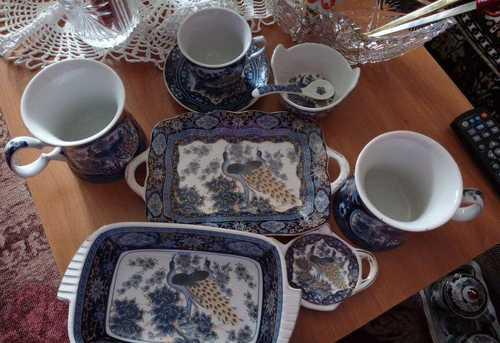 Набор посуды Elan Gallery "Синий павлин"