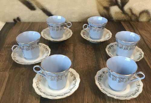 Винтажный набор кофейных чашек Коростень