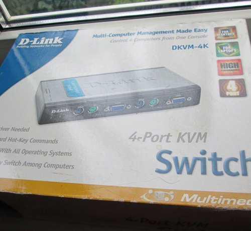 Свич D-link 4 Port KVM pkvm-4K