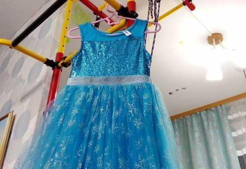 Карнавальный костюм платье Эльза для девочки