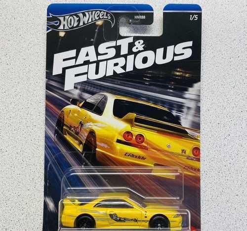 Hot Wheels nissan skyline gt-r r33 fast&furious