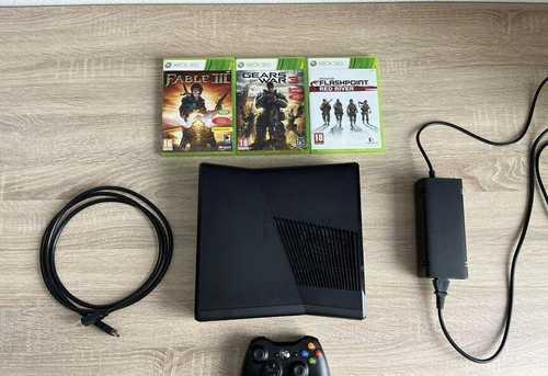 Xbox 360 S 250 gb + 15 игр, GTA, Mortal Combat