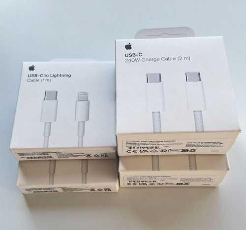 Кабели Apple USB-C и Lightning