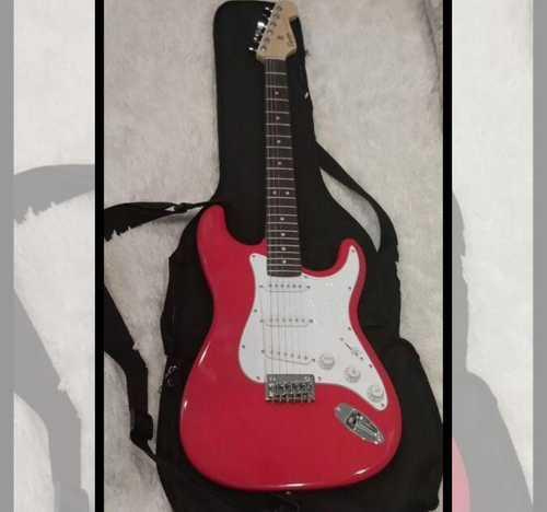 Электрогитара Fender squier Stratocaster red