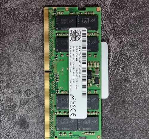 Б/у sodimm DDR5 16GB Micron 5600 MTC8C1084S1SC56BD