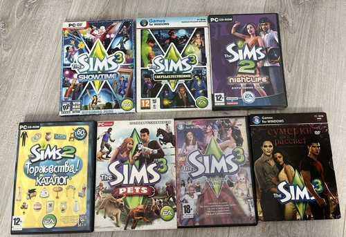 Диски для пк The Sims 3 и The Sims 2