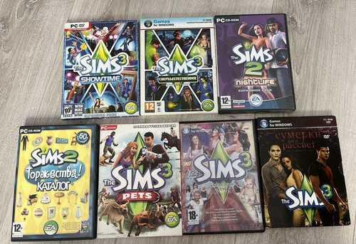Диски для пк The Sims 3 и The Sims 2