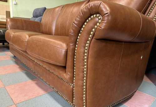 Шикарный кожаный диван, Италия, новый