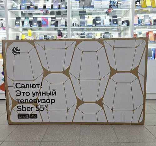 55" Телевизор Sber SDX 55U4125, 4K. 3840x2160