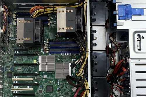 Сервер supermicro на Xeon E5645 х2