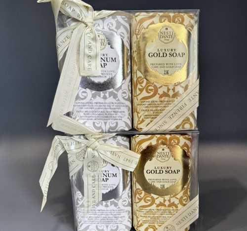 Набор мыла Nesti Dante Luxury Platinum&Gold Soap