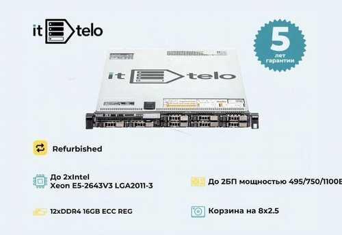 Сервер dell PowerEdge R630 на 30-50 пользователей