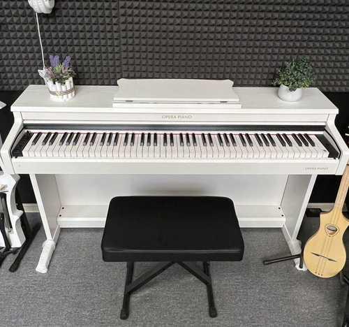 Белое цифровое пианино opera piano DP105 WH