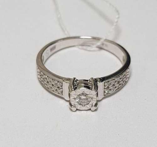 Золотое кольцо с бриллиантами (25700)
