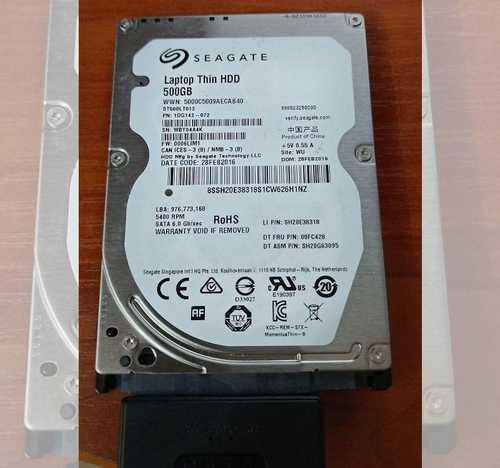 Жесткий диск 500Gb Seagate ST500LT012