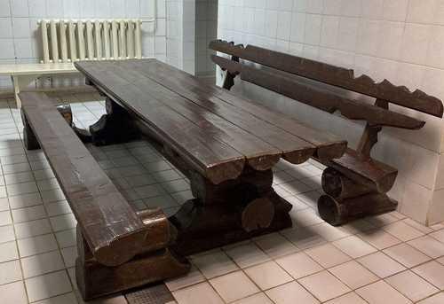 Лавки столы из дерева бу